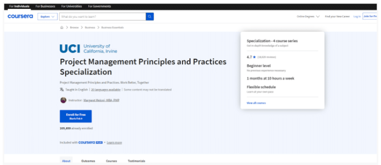 Top 5 Courses on Principles Of Project Management In 2025